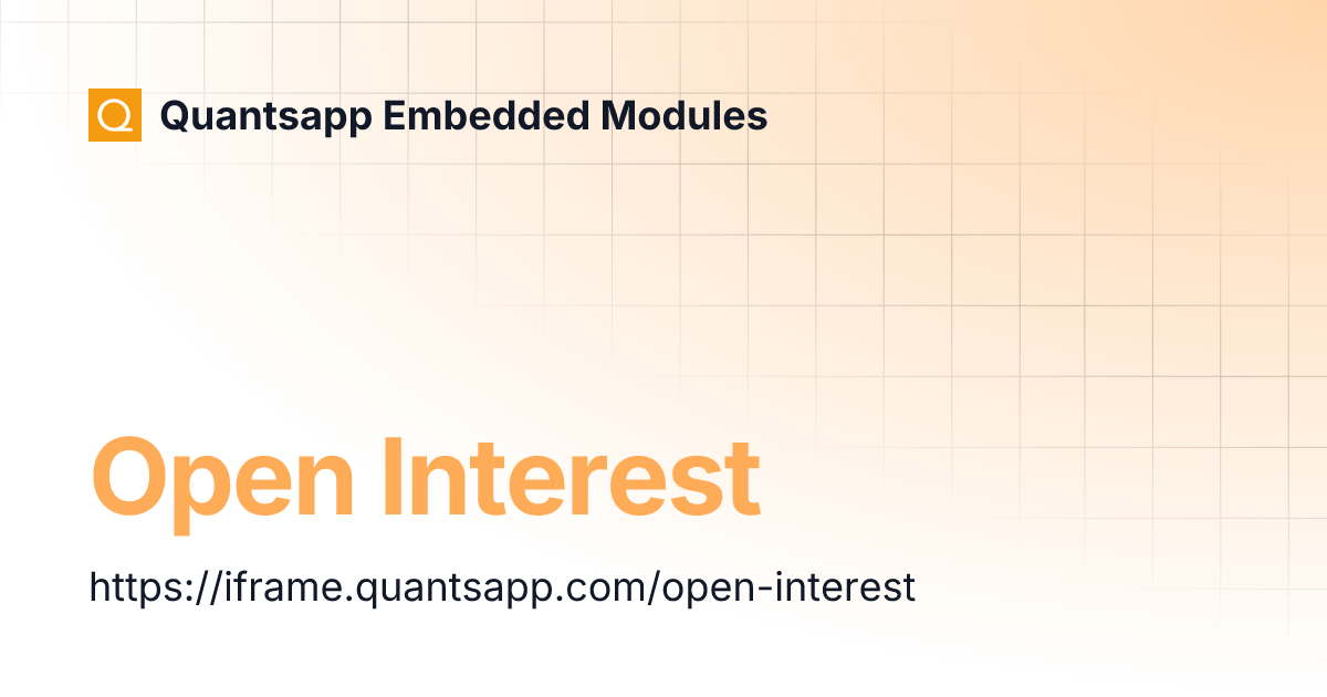 Open Interest | Quantsapp Embedded Modules